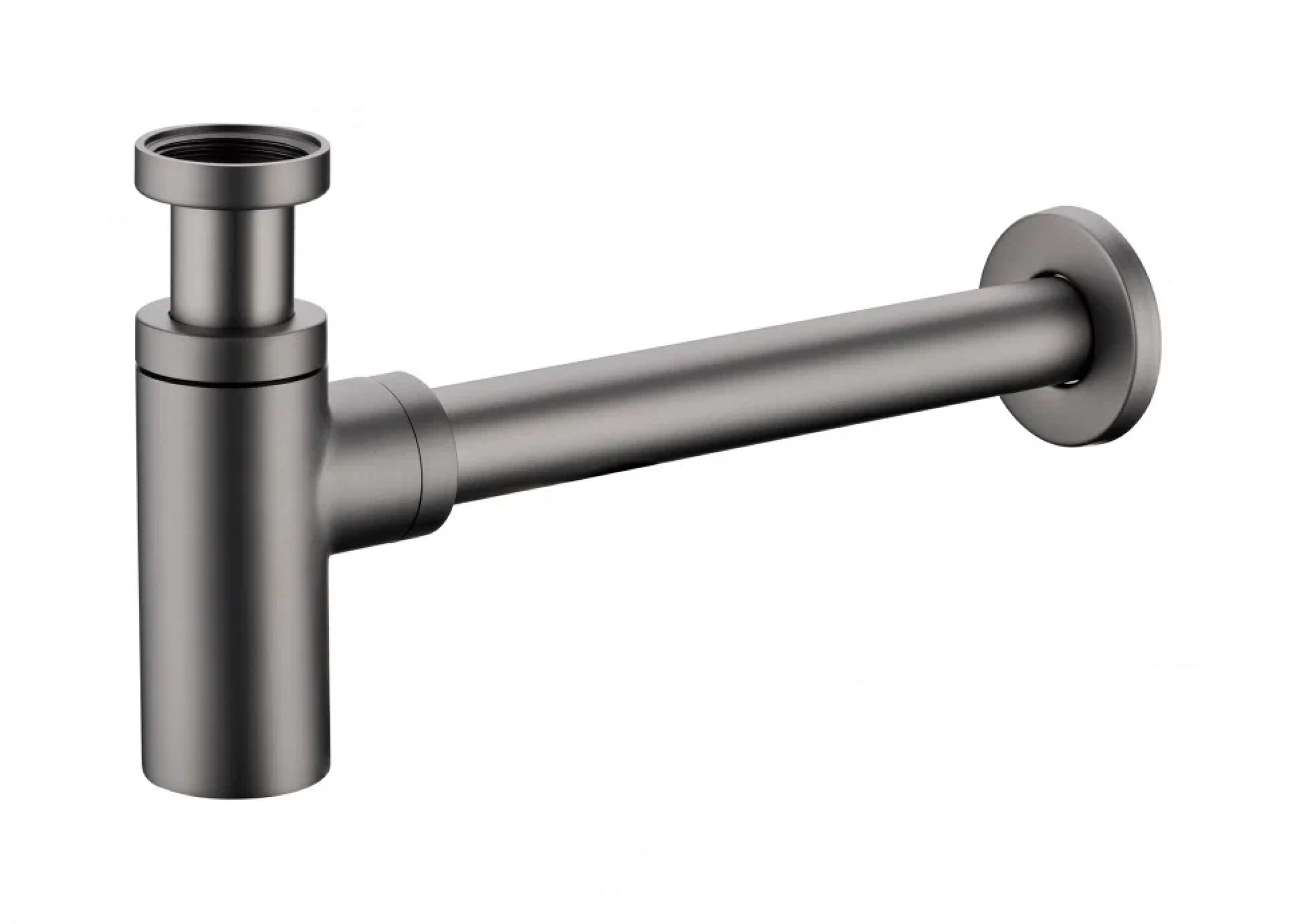 Сифон для раковины Grocenberg GB210BG Графит, круглый, отражатель, латунь