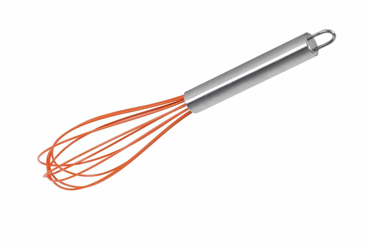 Венчик с силиконовыми спицами, ручка из нержавеющей стали, длина 25 см