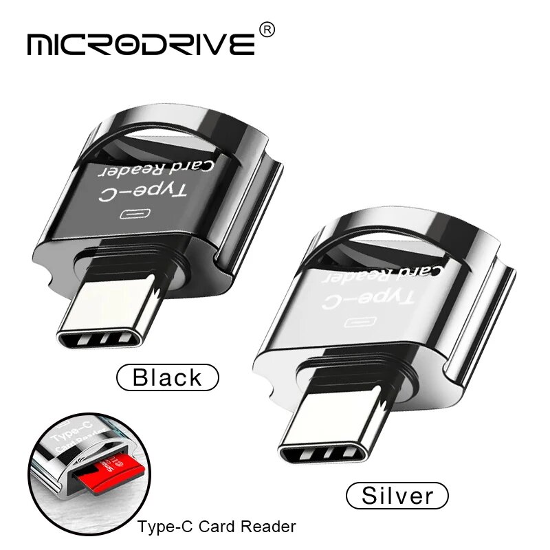 Высокоскоростной кардридер для microSD черный