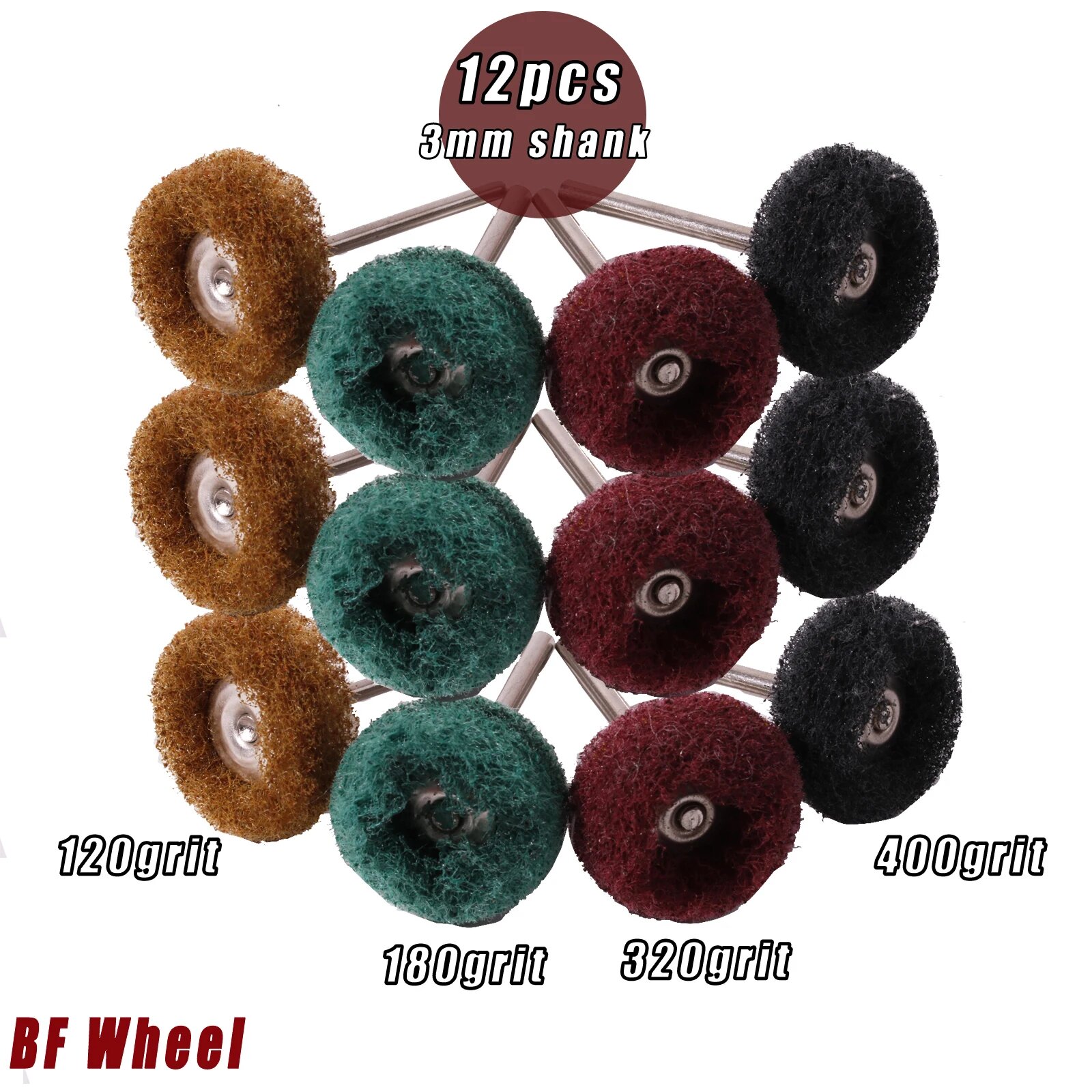 Полировальные круги для Dremel, комплект из шерсти, фетра, кожи BF Wheel