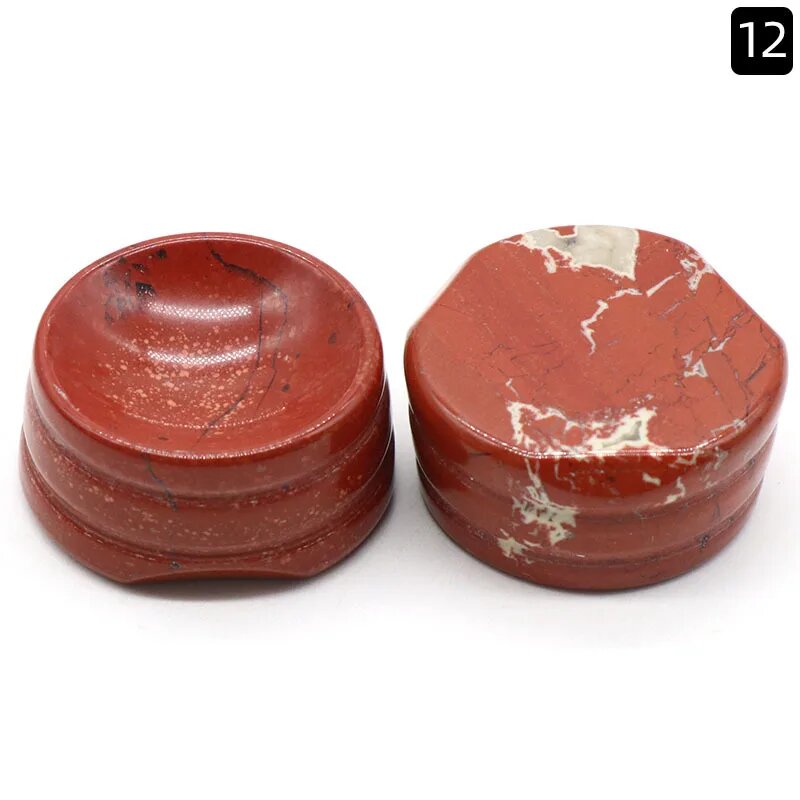 Хрустальный шар на подставке из агата Бордовый, Red Jasper