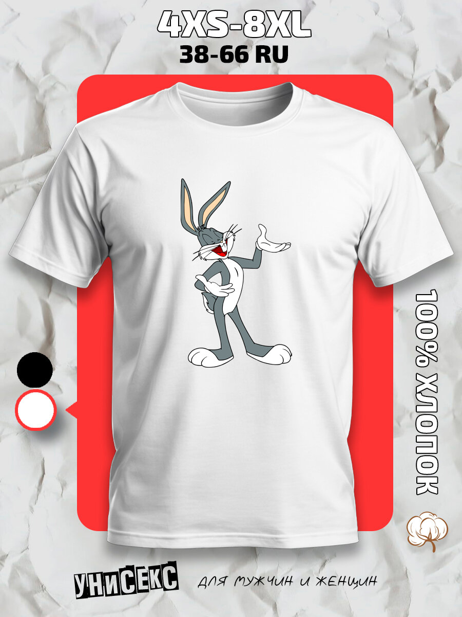 Футболка с принтом Багз банни bugs bunny