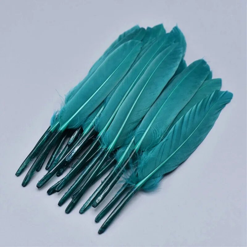 20 шт. окрашенных перьев, цвет Blackish green