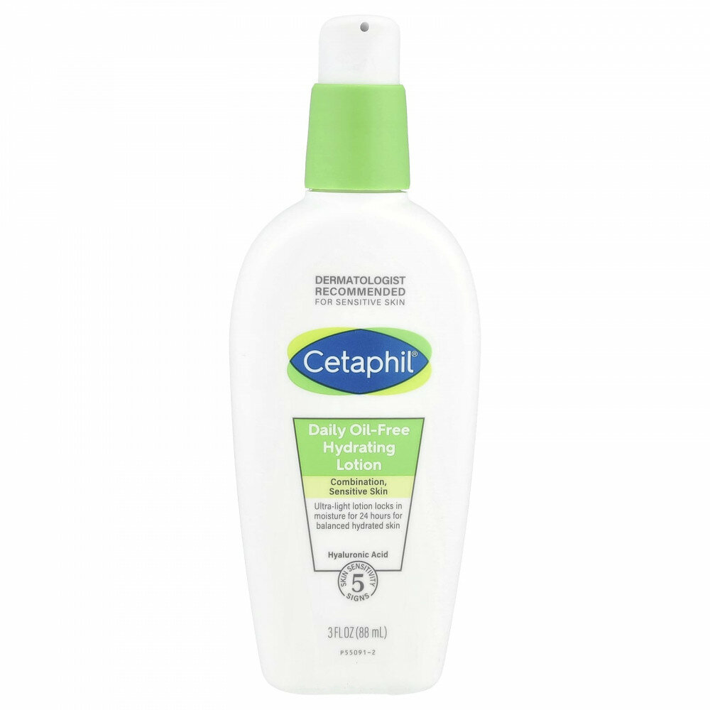 Cetaphil, увлажняющий лосьон для ежедневного применения, без масла, для всех типов кожи, 88 мл (3 жидк. унции)