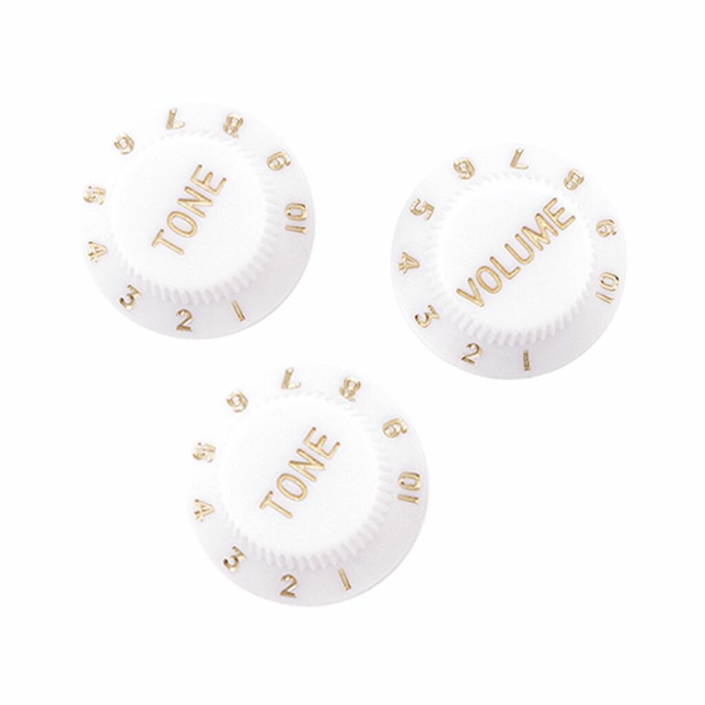 3 шт./компл, ручка S-trat для пластиковых гитар, 1 объем, 2 тона, ручки управления гитарных аксессуаров, желтый/черный/белый