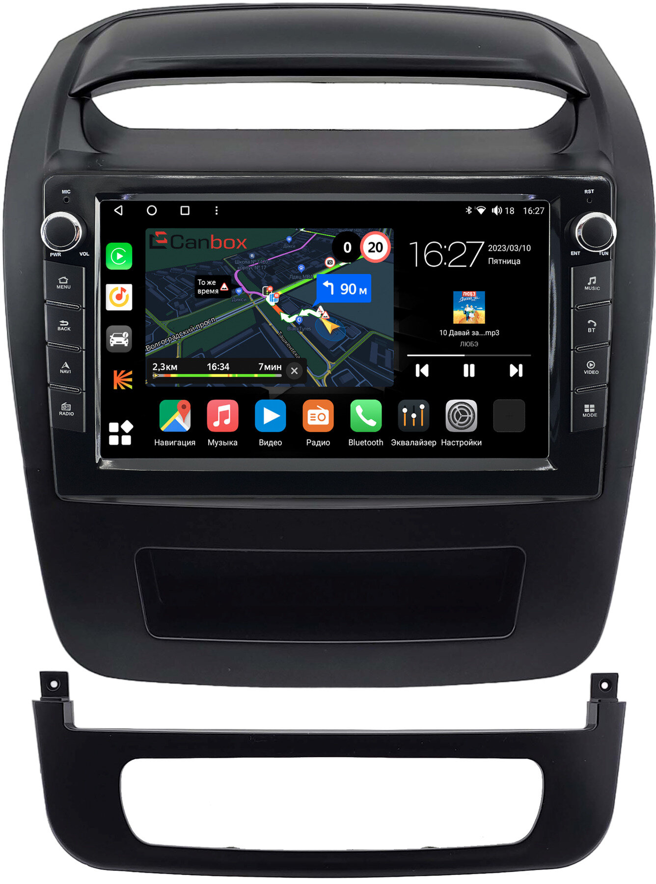 Штатная магнитола Canbox M-Line 7821-9-1404 Kia Sorento 2 2012-2021 Android 10 (4G-SIM, 2/32, DSP, IPS) С крутилками