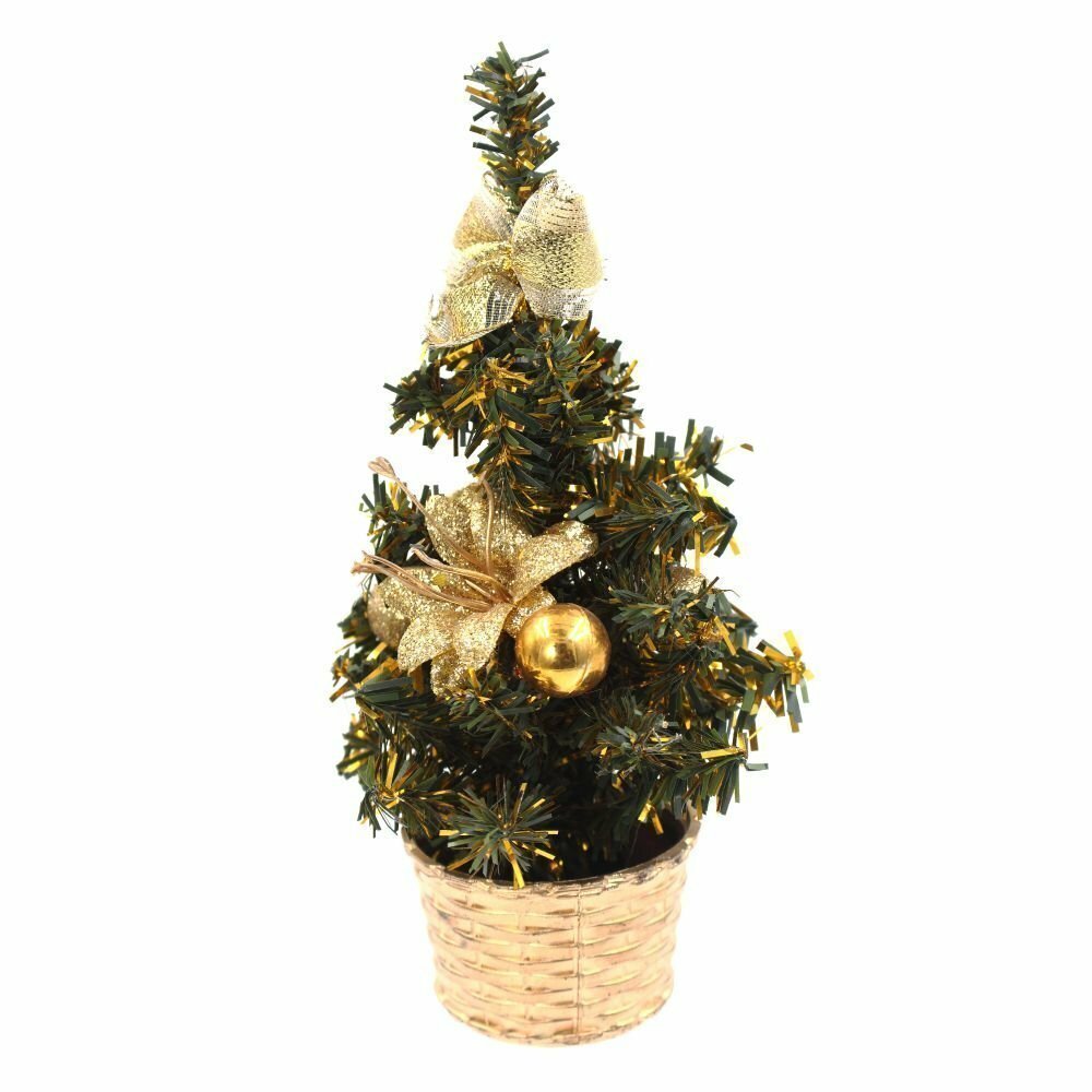 Елка декоративная в кашпо, 12х12х20 см