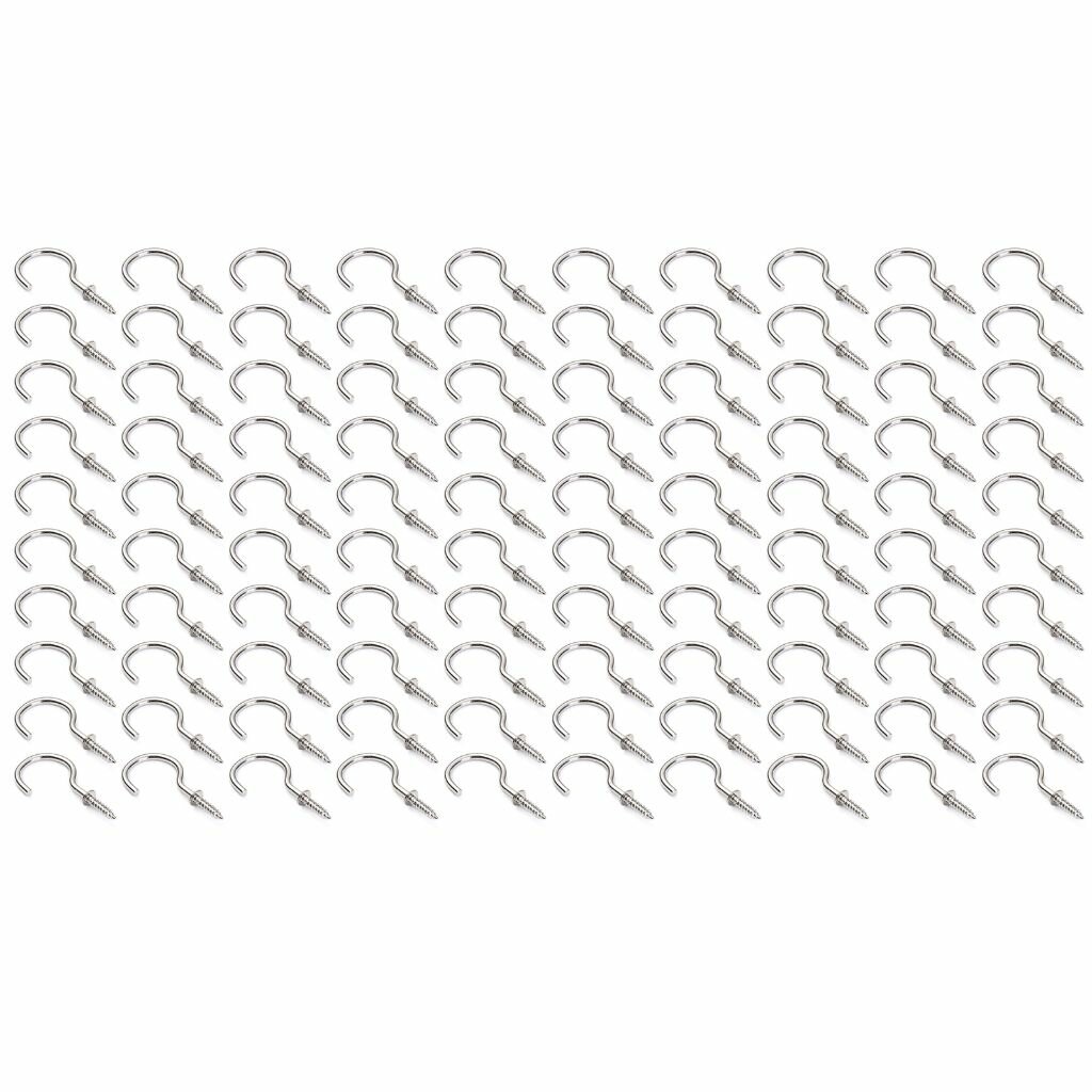 100 шт. Маленькие винтовые крючки для потолка