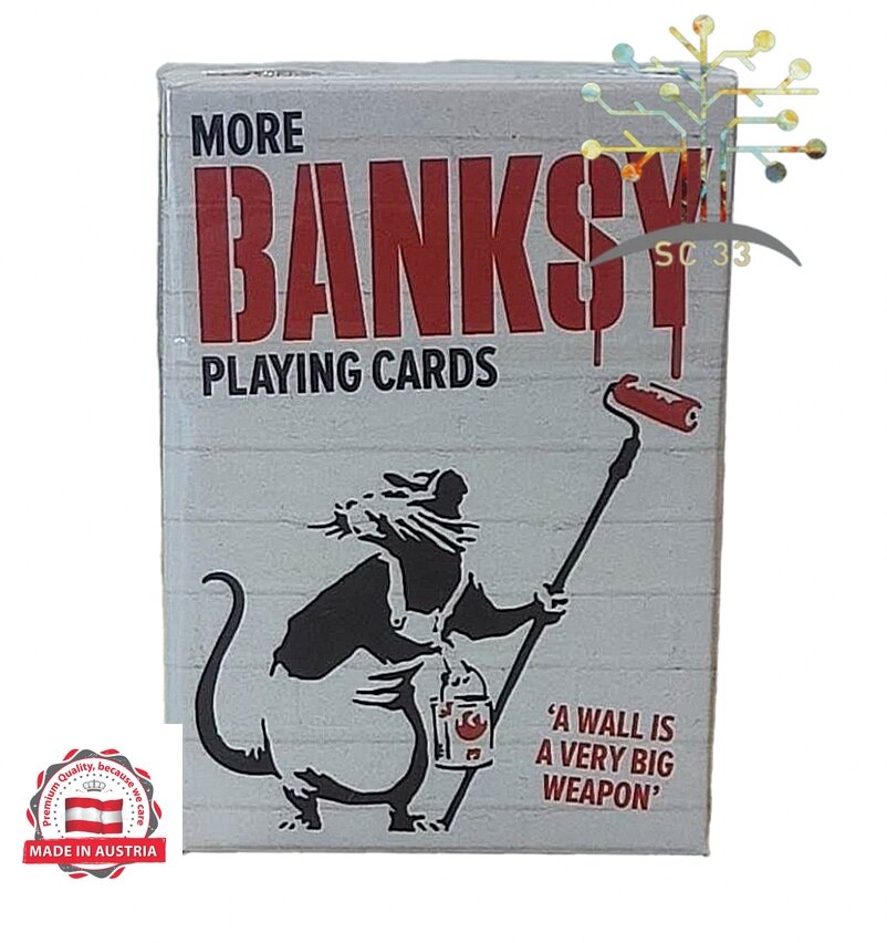 Карты игральные коллекционные Piatnik "Больше Banksy" 55 листов