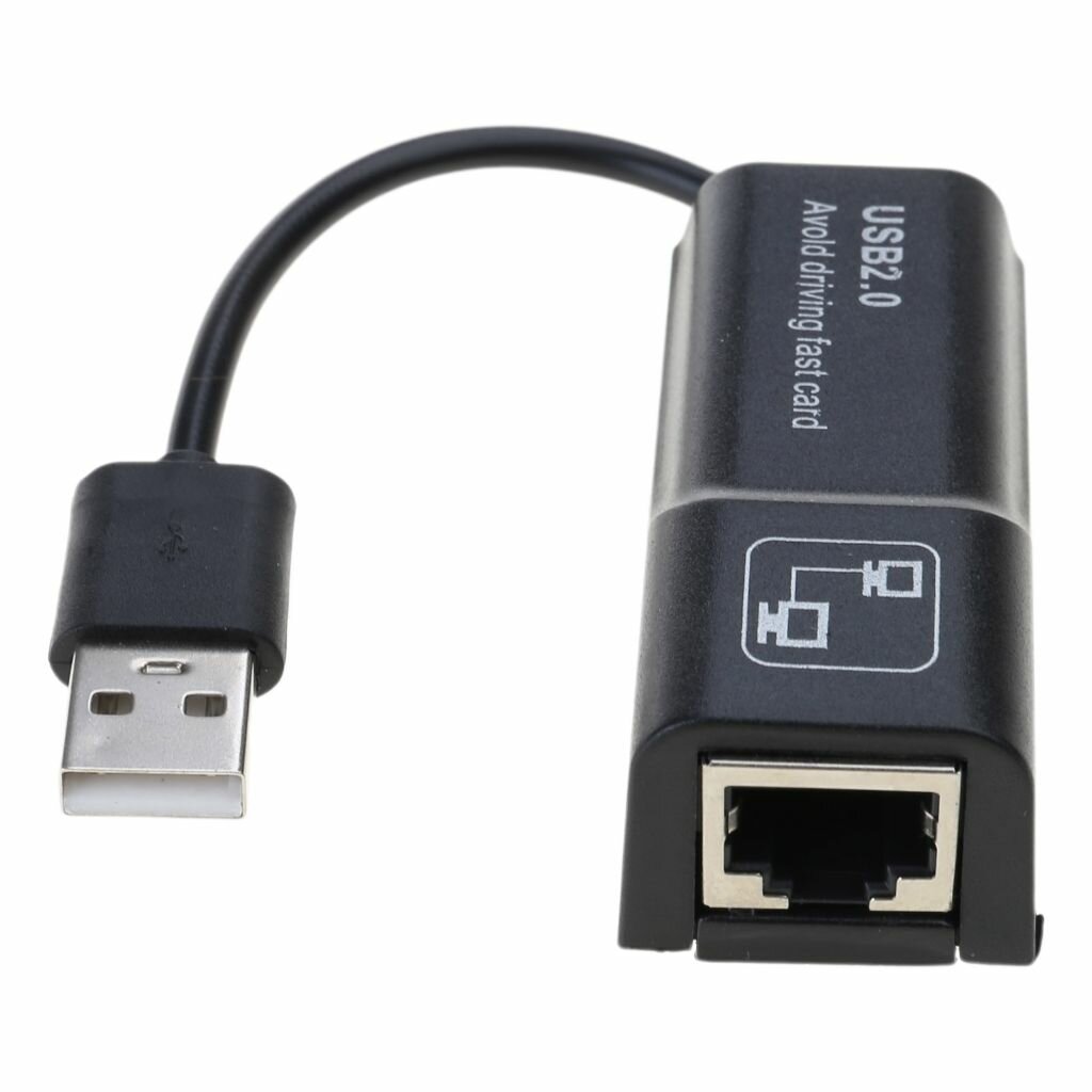 (1 шт.) Внешняя 100-метровая проводная сетевая карта без привода USB2.0 с интерфейсом USB-RJ45