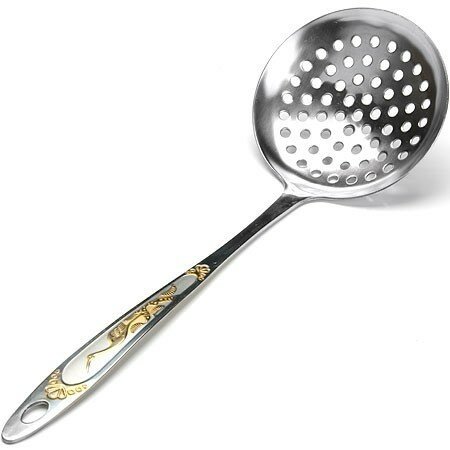 Шумовка из нержавеющей стали 33 см