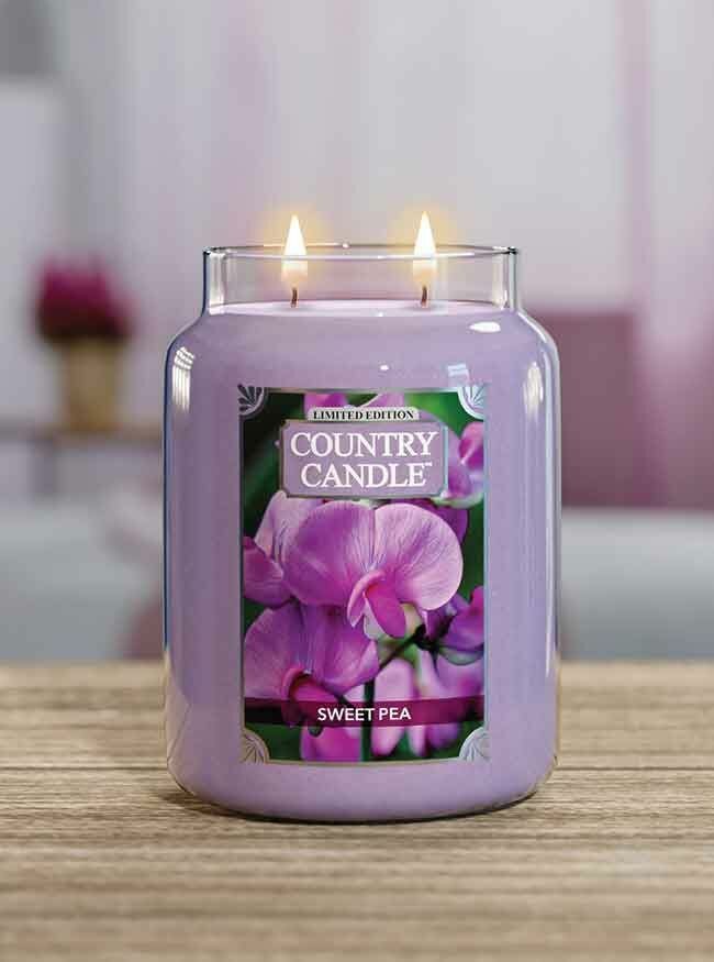 Kringle Candle свеча ароматическая 2 фитиля Sweet Pea (740грамм)