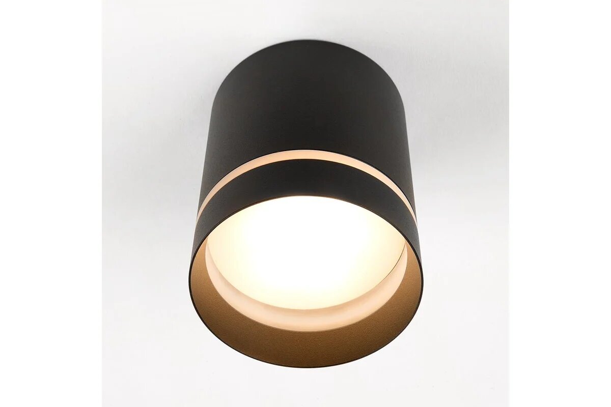 General Lighting Systems накладной GX53 спот 82×100 мм башня рассеиватель черный IP20