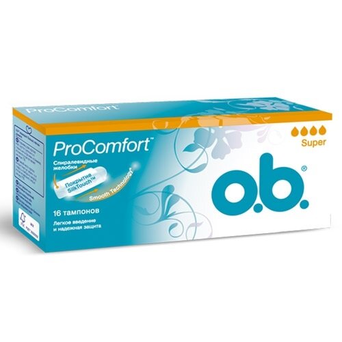 Тампоны O.B. прокомфорт супер N16