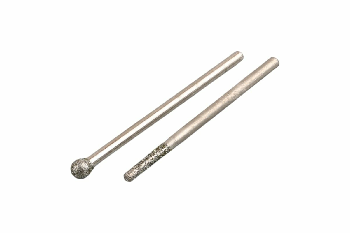 Мини-шарошки алмазные d 2,3x10,0x3,2мм, длина 38мм, 2шт Gigant GMCDS2.3-2