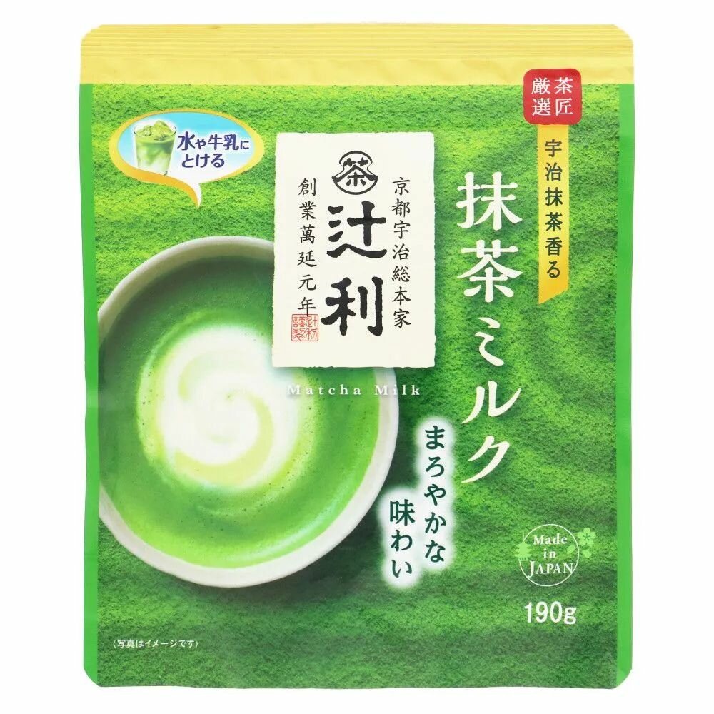 Матча чай с молоком KATAOKA Tsujiri Matcha Milk Soft Flavor, 190 гр