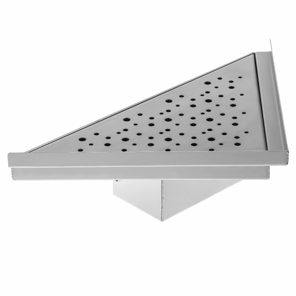 Трап для душа T2 250 мм угловой горизонтальный сатин