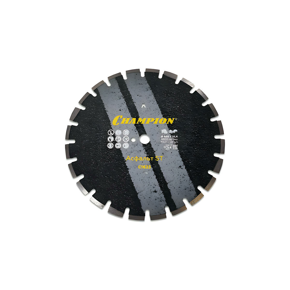 Диск алмазный ST 400/25,4 мм Asphafight (асфальт) CHAMPION C1623