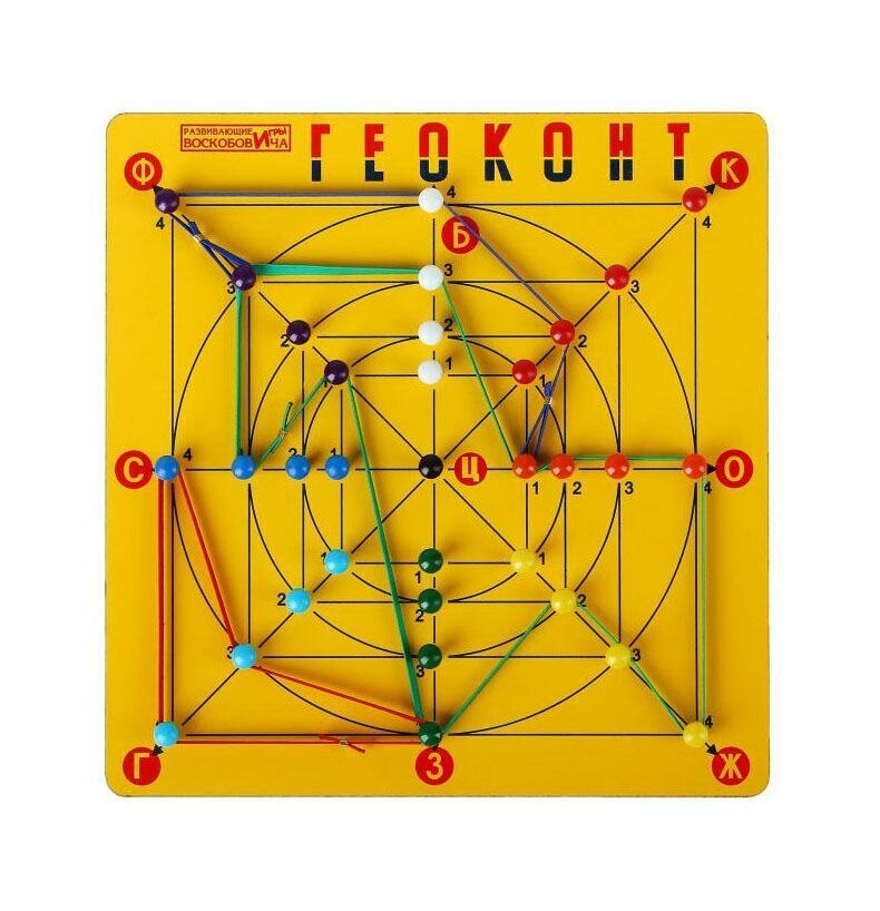 Обучающая игра Развивающие игры Воскобовича Геоконт "Малыш" + сказка