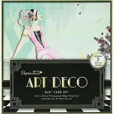 Набор для создания открытки docrafts "Art Deco", 2 листа, 20,3х20,3 см
