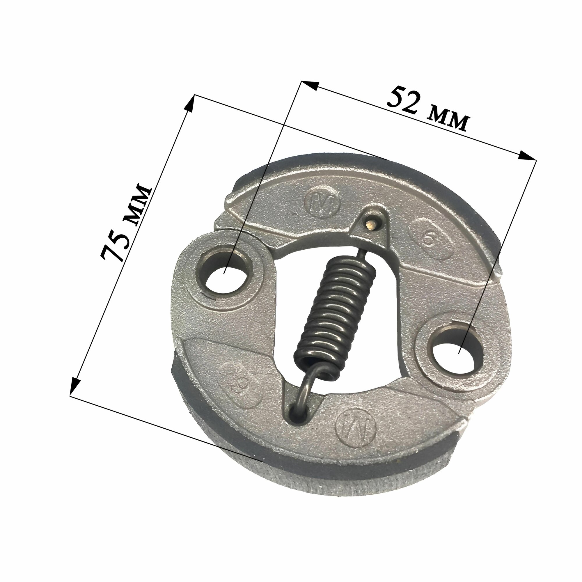 Муфта сцепления (сцепление) в сборе китайских бензокос с объемом двигателя 33 см3, 43 см3, 52 см3, 56 см3