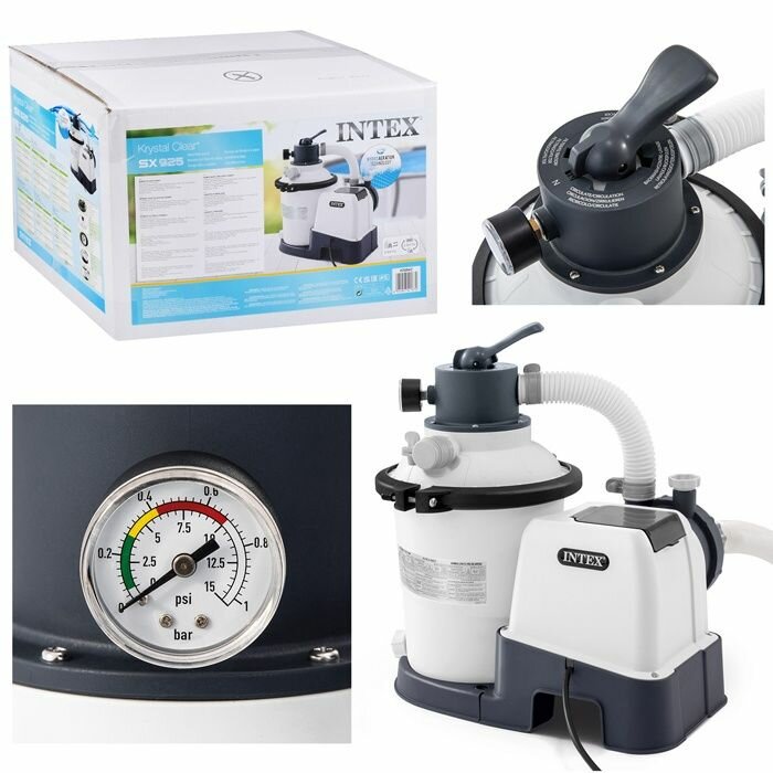 Песочный фильтр Intex для бассейна 3500 л/ч, 220-240v (26642)