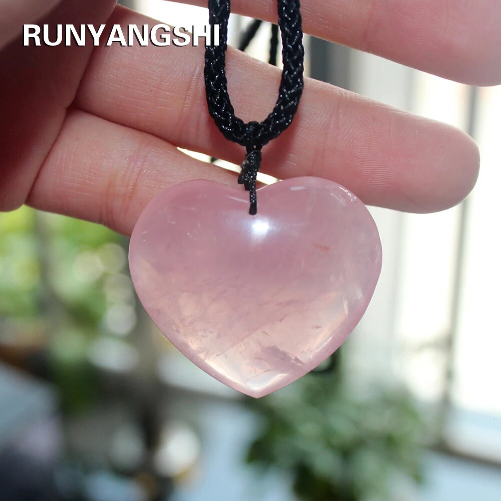 Колье Runyangshi из розового кварца