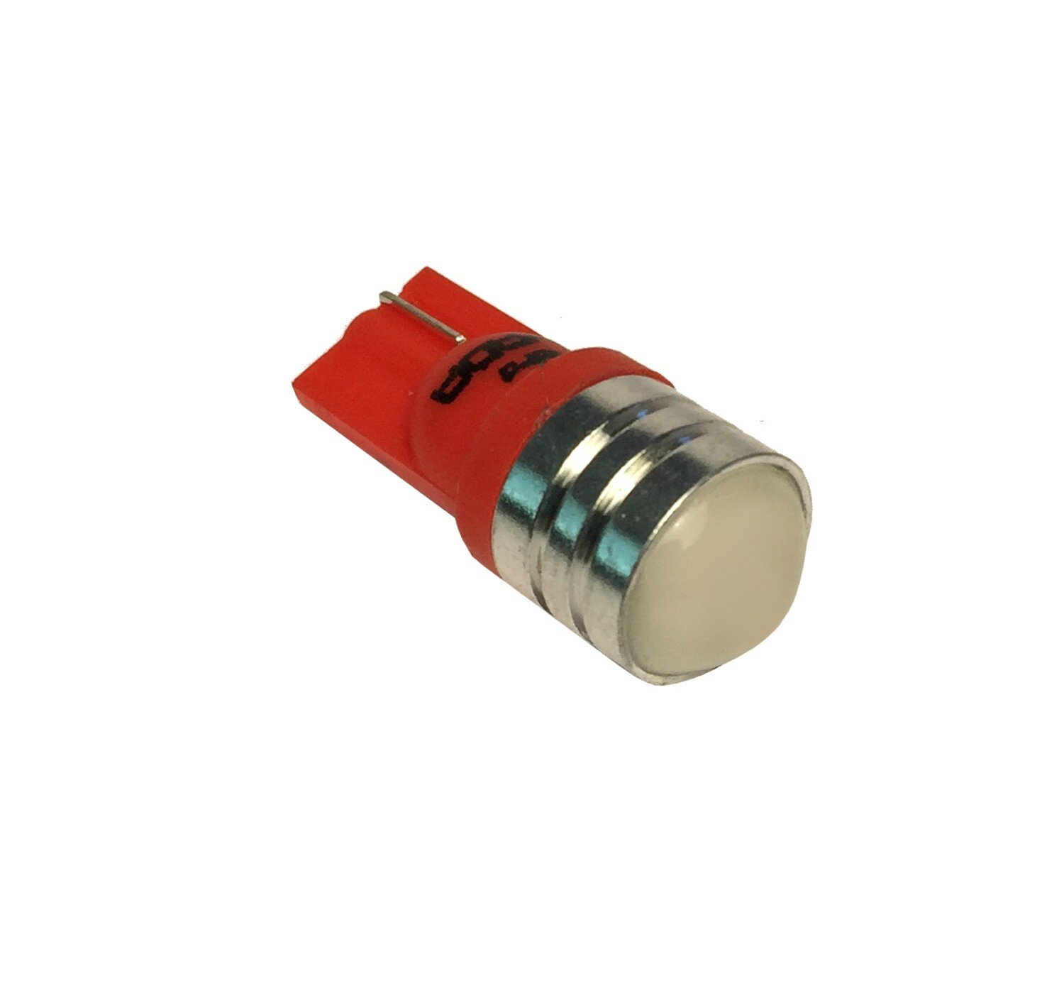 Светодиод 24V T10 (1LED) COB (С линзой) W5W base W2.1*9.5D красный TM NORD YADA