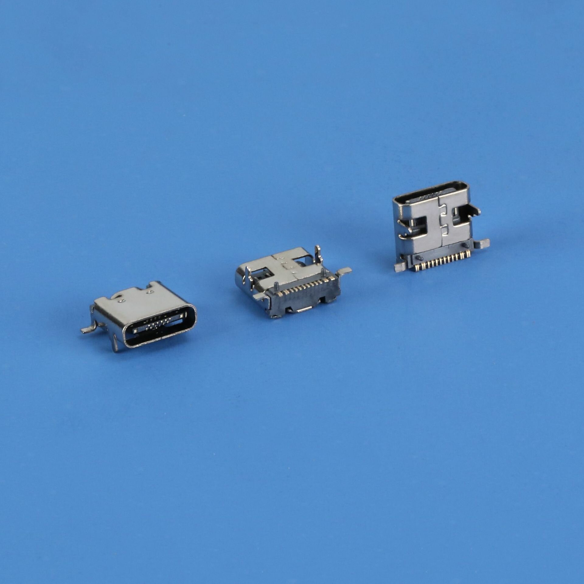 Разъем USB Type-C 16-pin 3A. Под пайку, 5-шт.