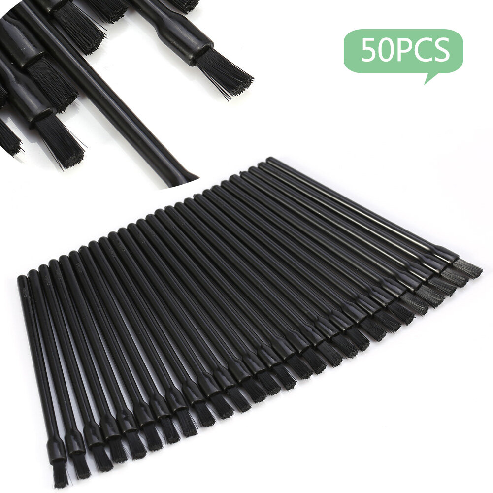 50шт/установка одноразовая губа щетки для губной помады глянцевые палочки аппликатор косметический инструмент черный