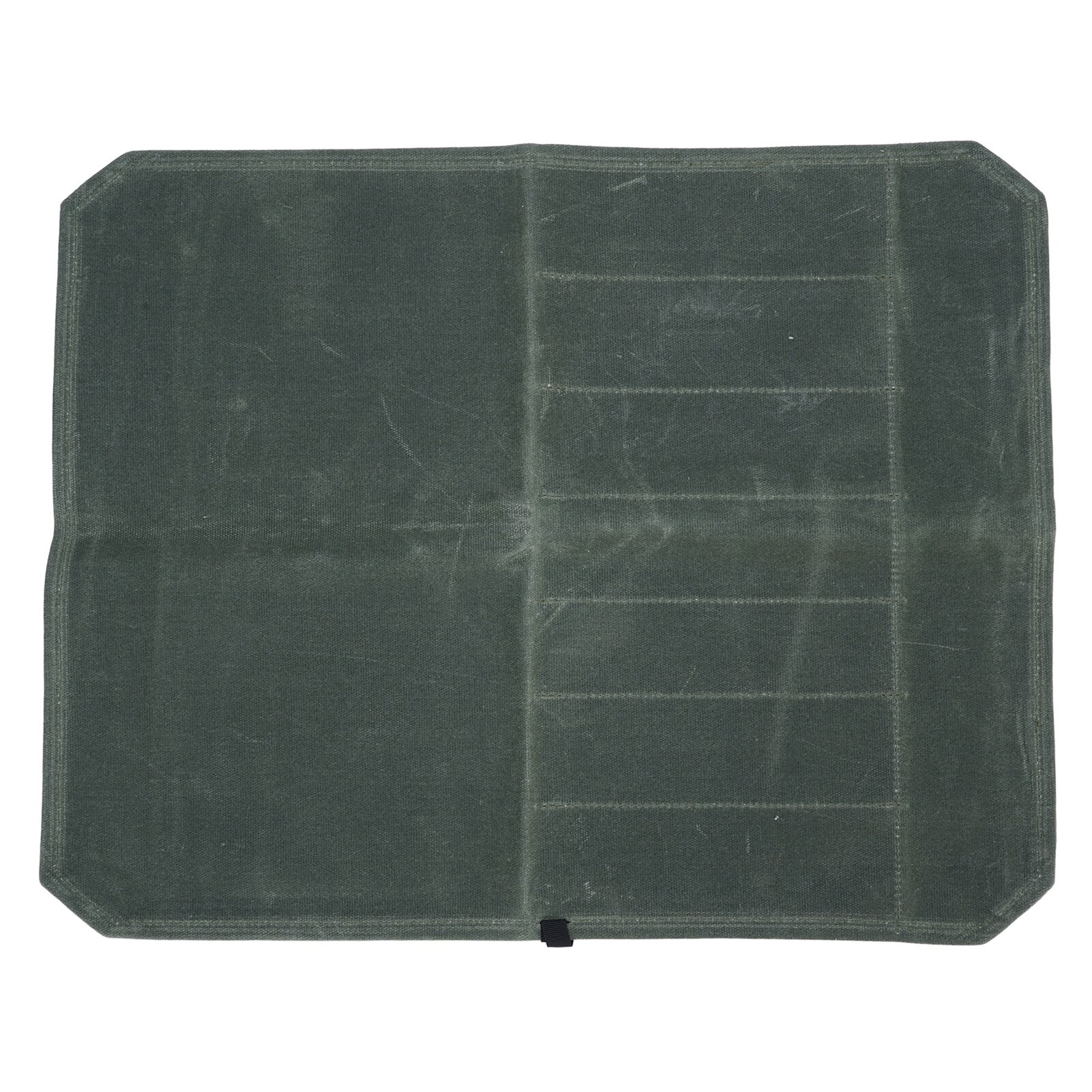 Чехол для столовых приборов из влажного вощеного холста с 7 отделениями, портативный, для хранения ножей шеф-повара, для кемпинга, пикника, кухни, цвет OD зеленый