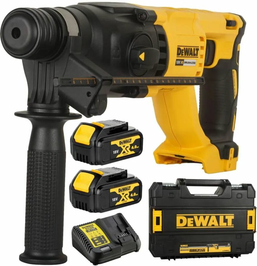 Перфоратор аккумуляторный DeWalt DCH133M2, с 2 АКБ и ЗУ, в кейсе