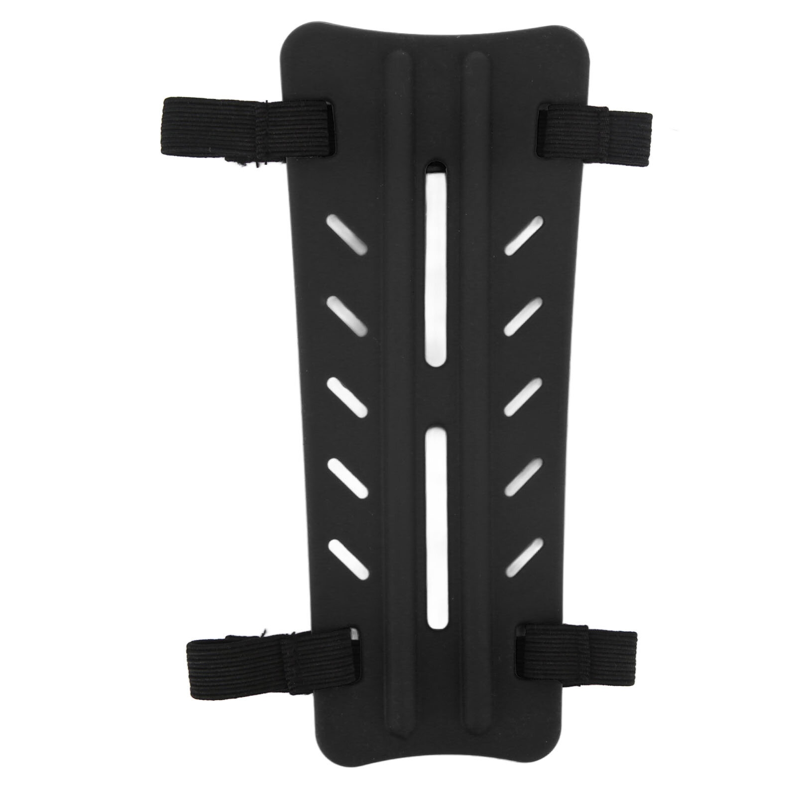 Резиновая защита для руки при стрельбе из лука, охотничий аксессуар с 2 ремешками и пряжками, для взрослых и детей, черная.