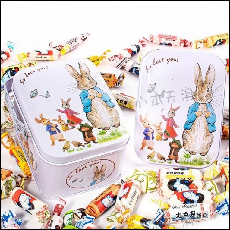 Китайская ириска. Большой белый кролик. Несколько вкусов (2 банки)