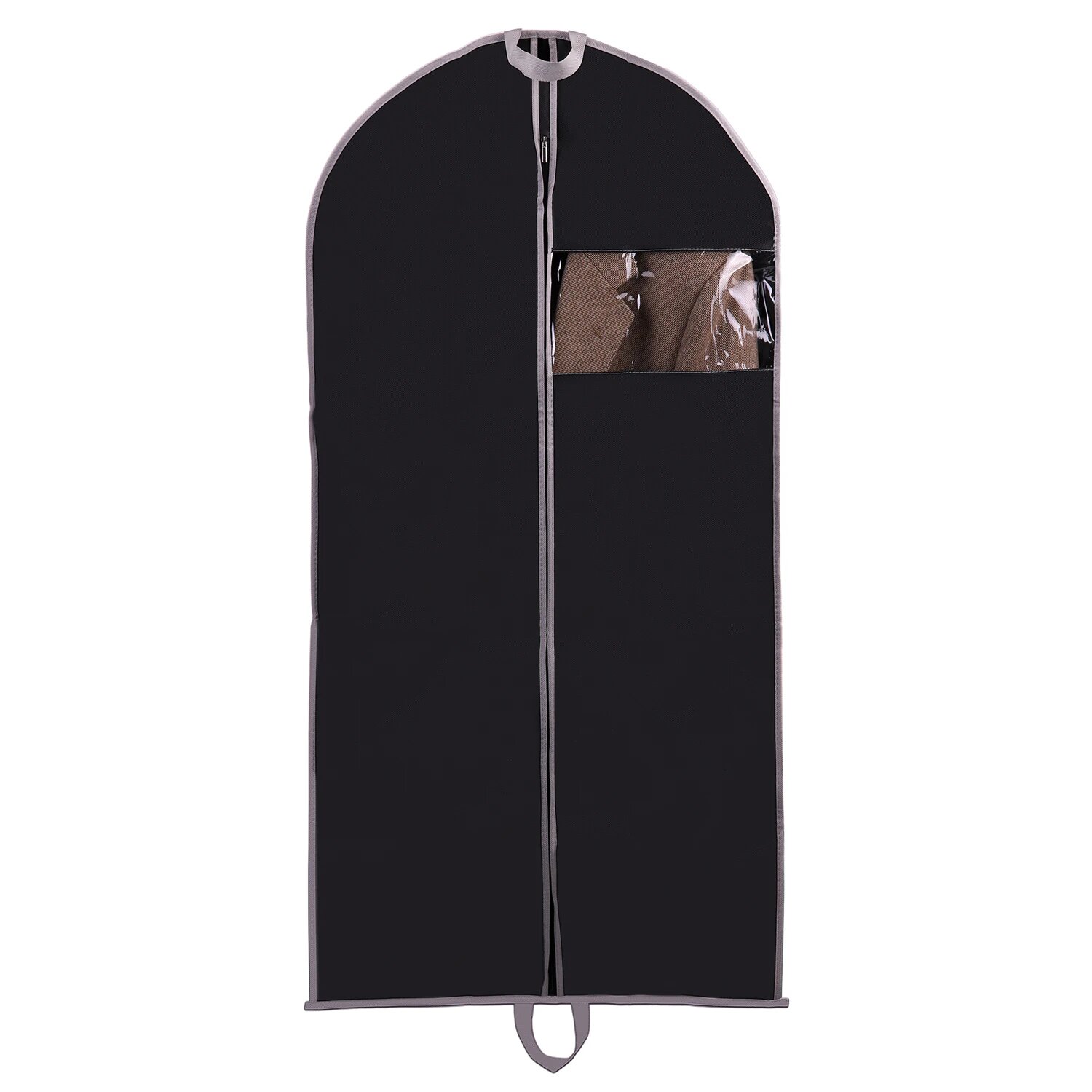 Чехол для одежды на молнии с ручками дорожный 60х120 см, черный, SHAMAANI (шамаани), 609603 (цена только за 1 шт.)