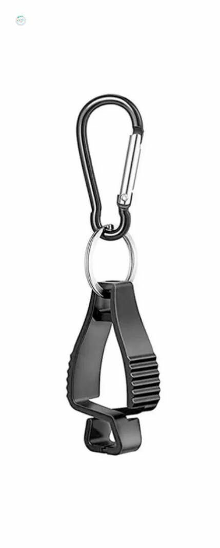 Держатель для перчаток с карабином, клипса-зажим для крепления на пояс одежды, компактный аксессуар чтобы не потерять перчатки в походе на работе или прогулке