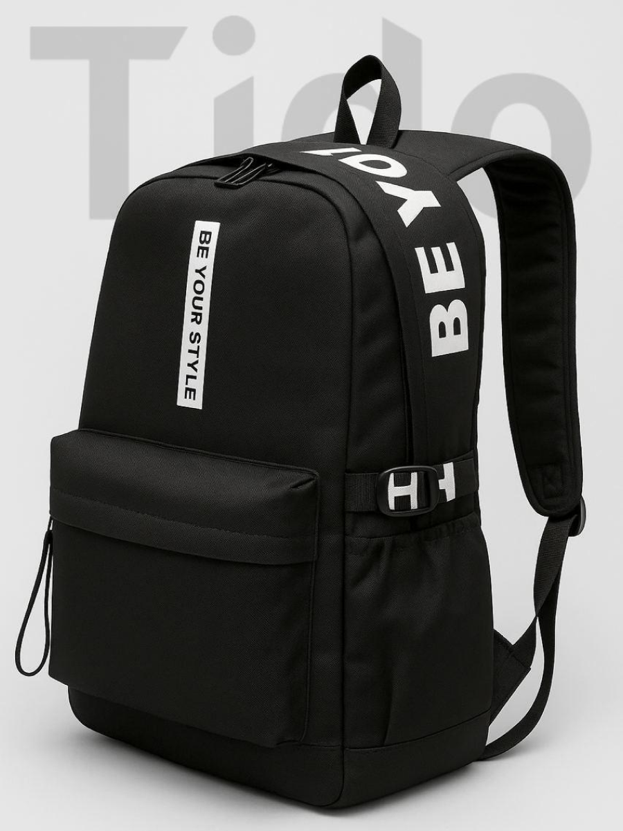 Рюкзак черный мужской, женский, школьный, спортивный, повседневный, городской, для путешествий и тренировок