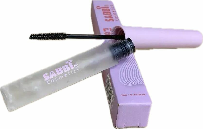 SABBI Гель фиксатор для укладки бровей с изогнутой щеточкой, Brow Fix Gel