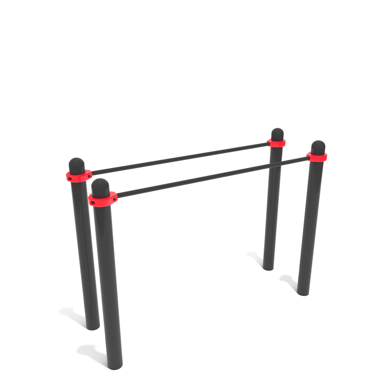 Брусья классические уличные для воркаут площадки, ширина 1,9 м, для общественных зон