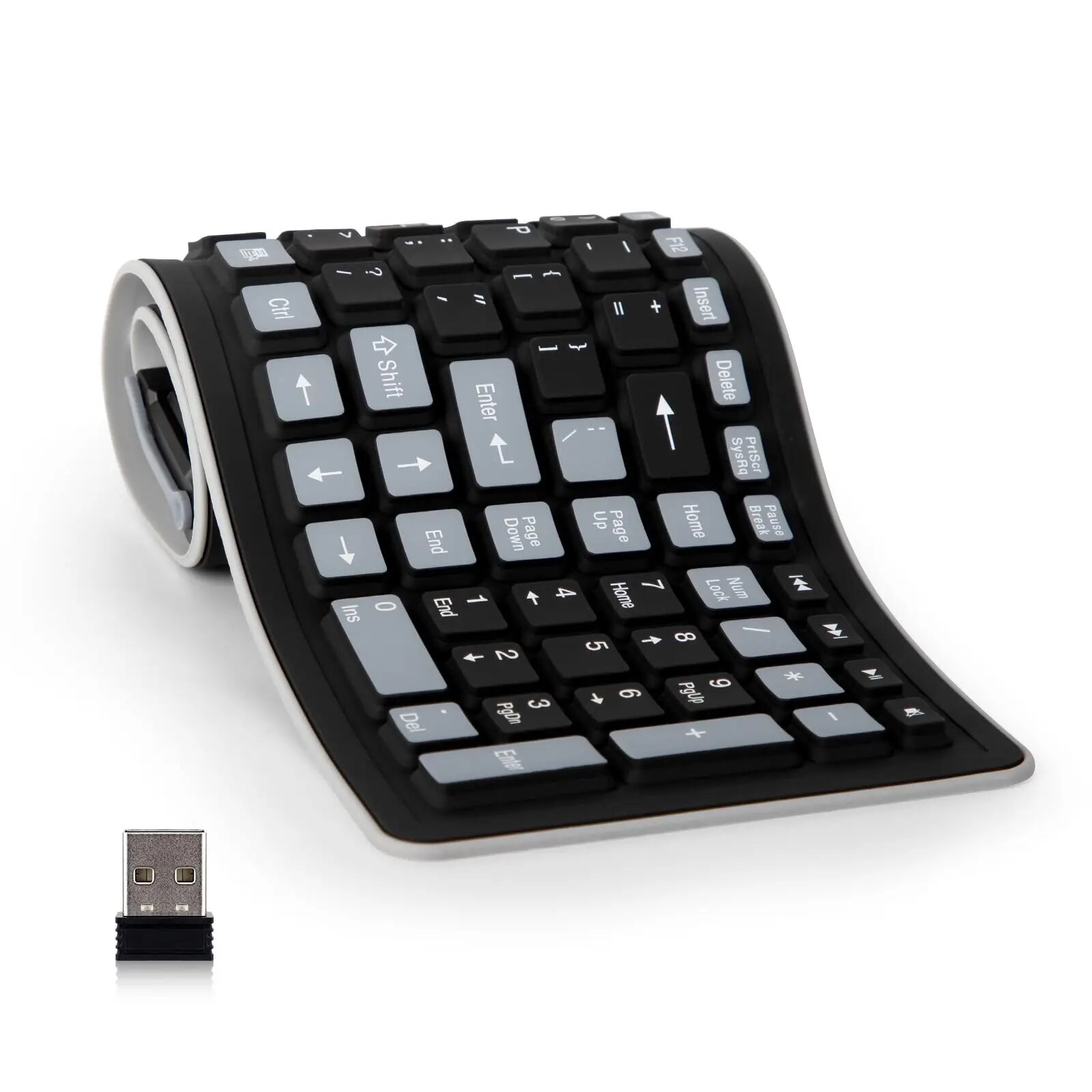 Wireless Silicone Foldable Keyboard