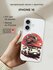 Чехол на Apple iPhone 16 / Айфон 16 с принтом "Car and dragon", прозрачный
