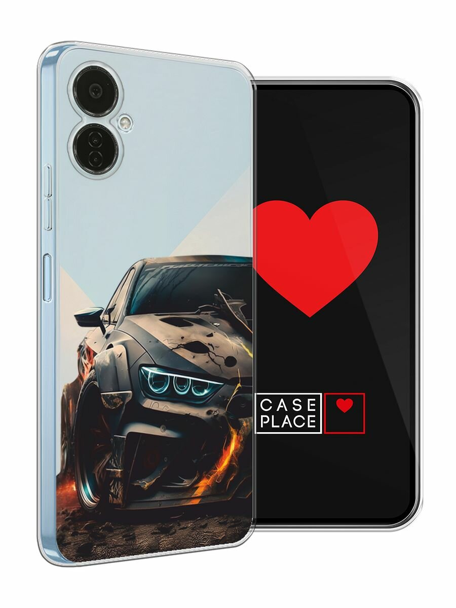 Чехол на Tecno Camon 19 Neo / Техно Камон 19 Нео с принтом "На износ", прозрачный — фото 1