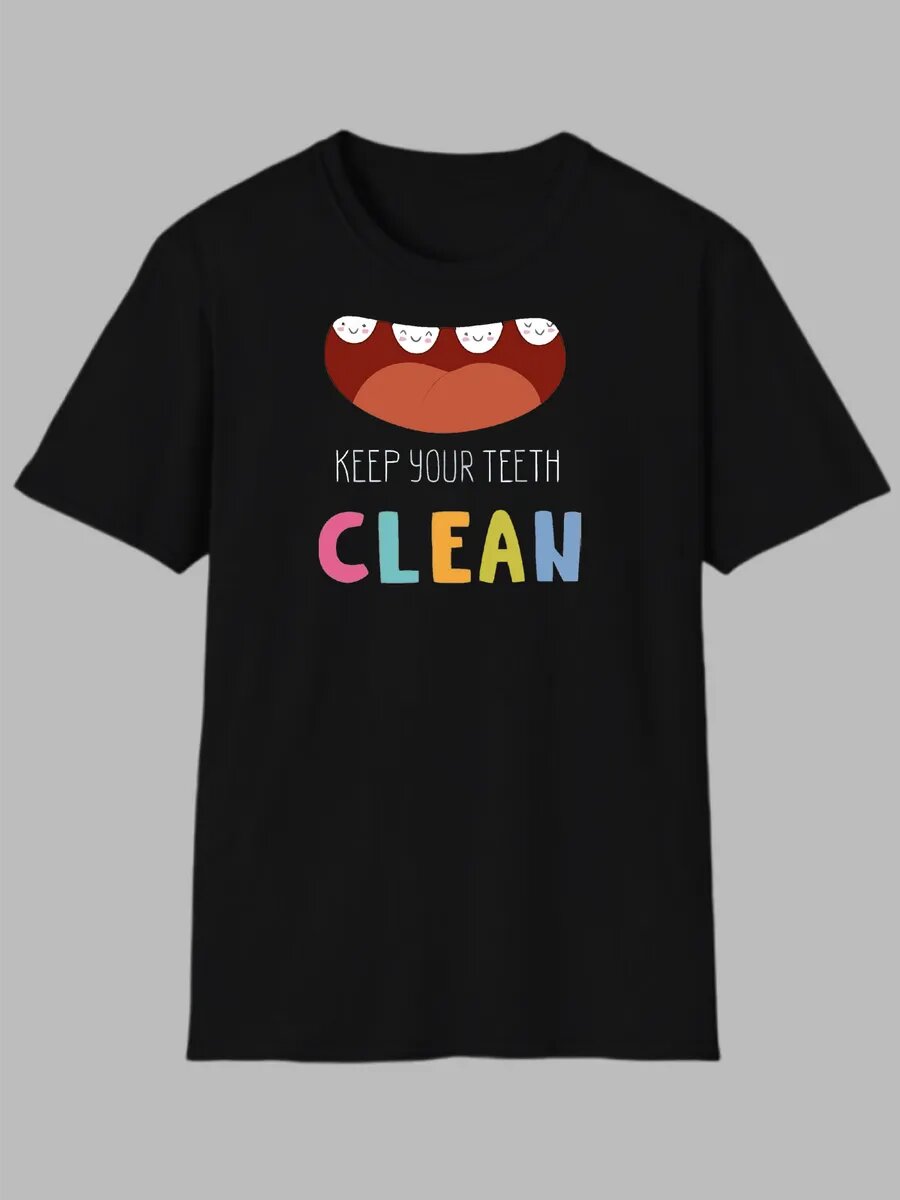 Футболка сохраняй свои зубы чистыми