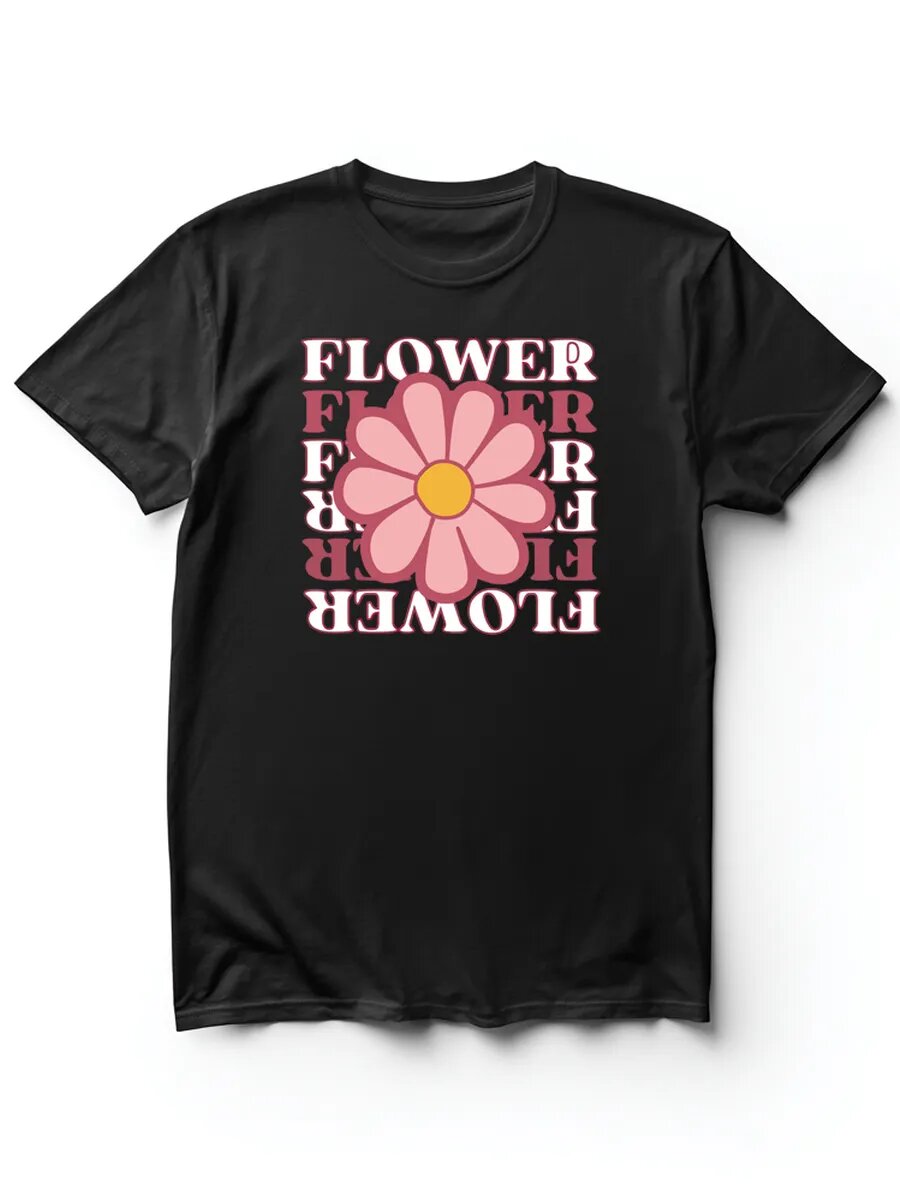 Футболка цветы ромашка