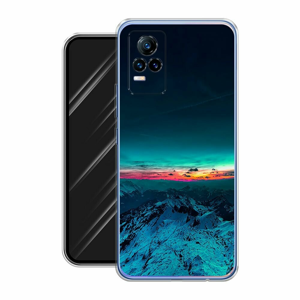 Чехол на Vivo V21e 4G / Виво V21e 4G с принтом "Закат в горах" — фото 1