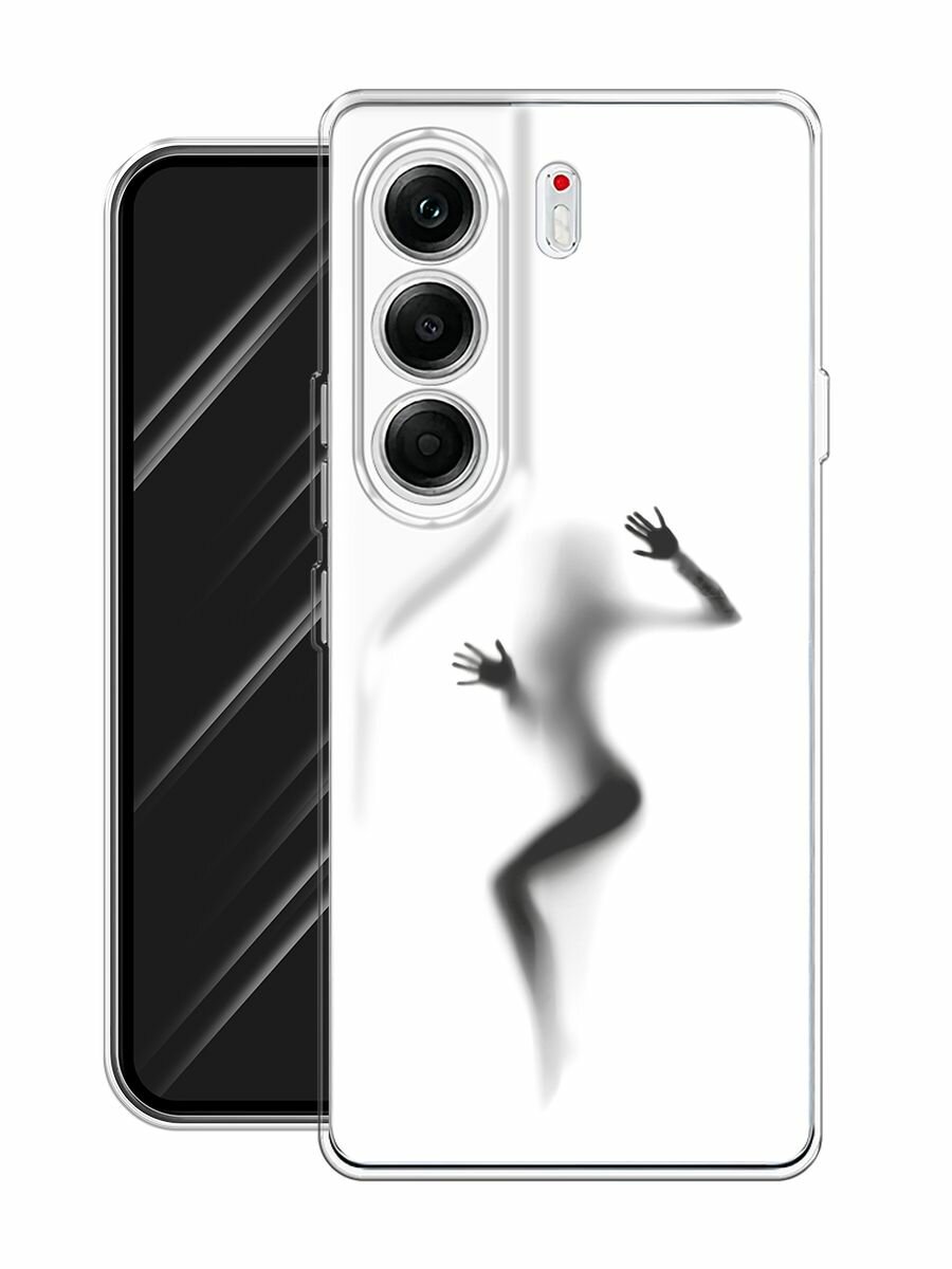 Чехол на Tecno Camon 40 Pro / Текно Камон 40 Про с принтом "Девушка в душе" — фото 1