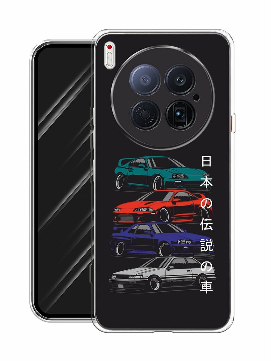 Чехол на Tecno Camon 40 Premier / Текно Камон 40 Премьер с принтом "JDM Legend cars" — фото 1