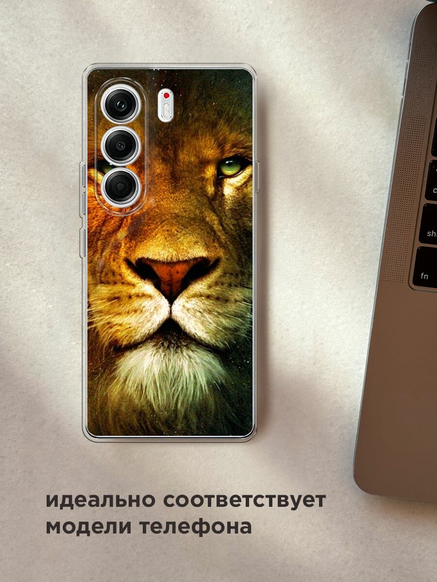Чехол на Tecno Camon 40 Pro 5G / Текно Камон 40 Про 5G с принтом "Лев арт 8" — фото 1