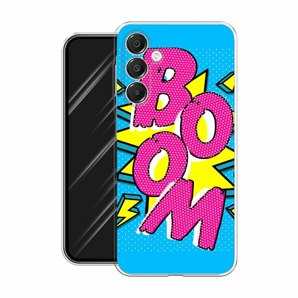Силиконовый чехол на Samsung Galaxy A16 / Самсунг А16 с принтом boom — фото 1