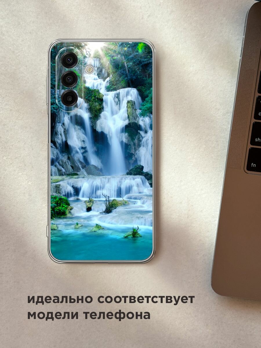 Чехол на Samsung Galaxy A17 / Самсунг А17 с принтом "Водопад 8" — фото 1